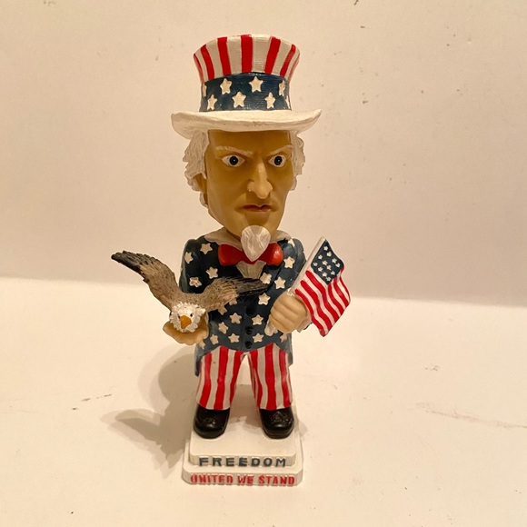 Accents | Uncle Sam Patriotic Usa Flag Eagle Bobblehead Freedom United ...